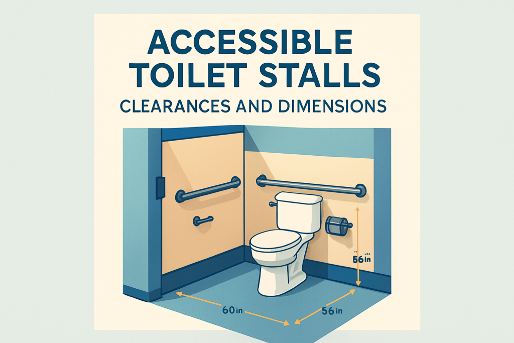 Accessible Toilet Stalls: Clearances and Dimensions – KNOW-THE-ADA