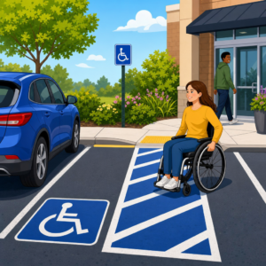 ADA Parking Access Aisles: Width, Slope & Placement