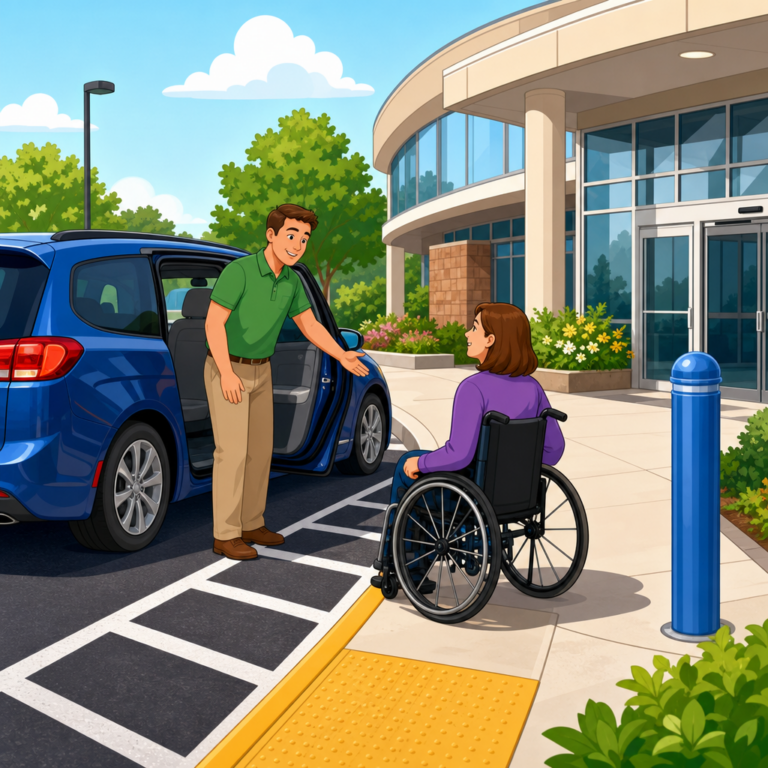 ADA Passenger Loading Zones: Rules and Access Guide